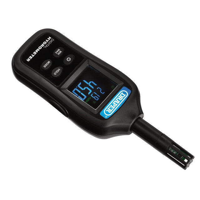 Draper Handheld Digital Hygrometer - Humidity and Temperature Meter, 0 ...