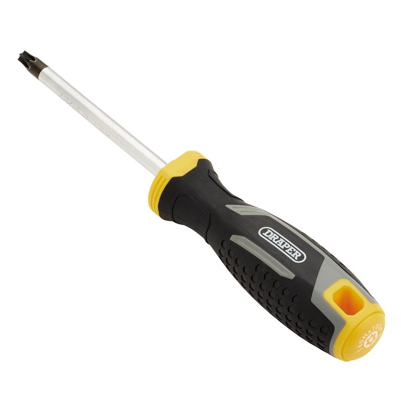 Draper T40H x 100mm Tamper-Resistant Torx Soft Grip Screwdriver ...