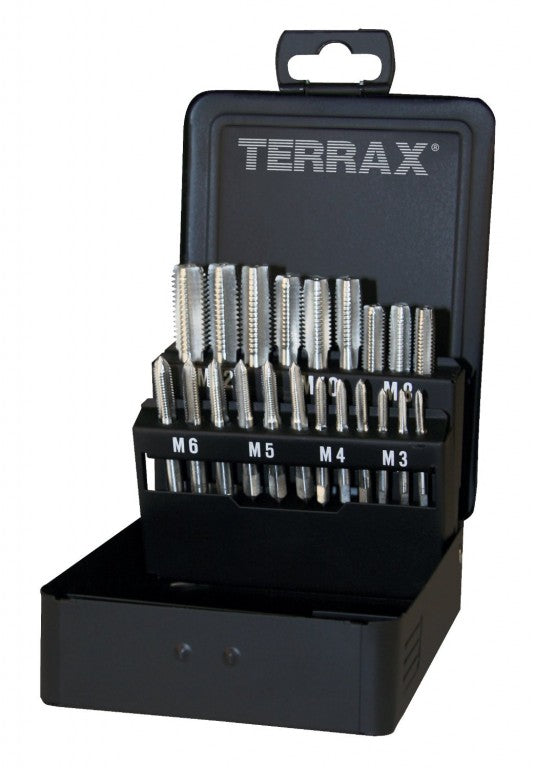Terrax by Ruko 21 Pce HSS-G Threading Tap Set M3-M12 A245006 – TheToolGroup
