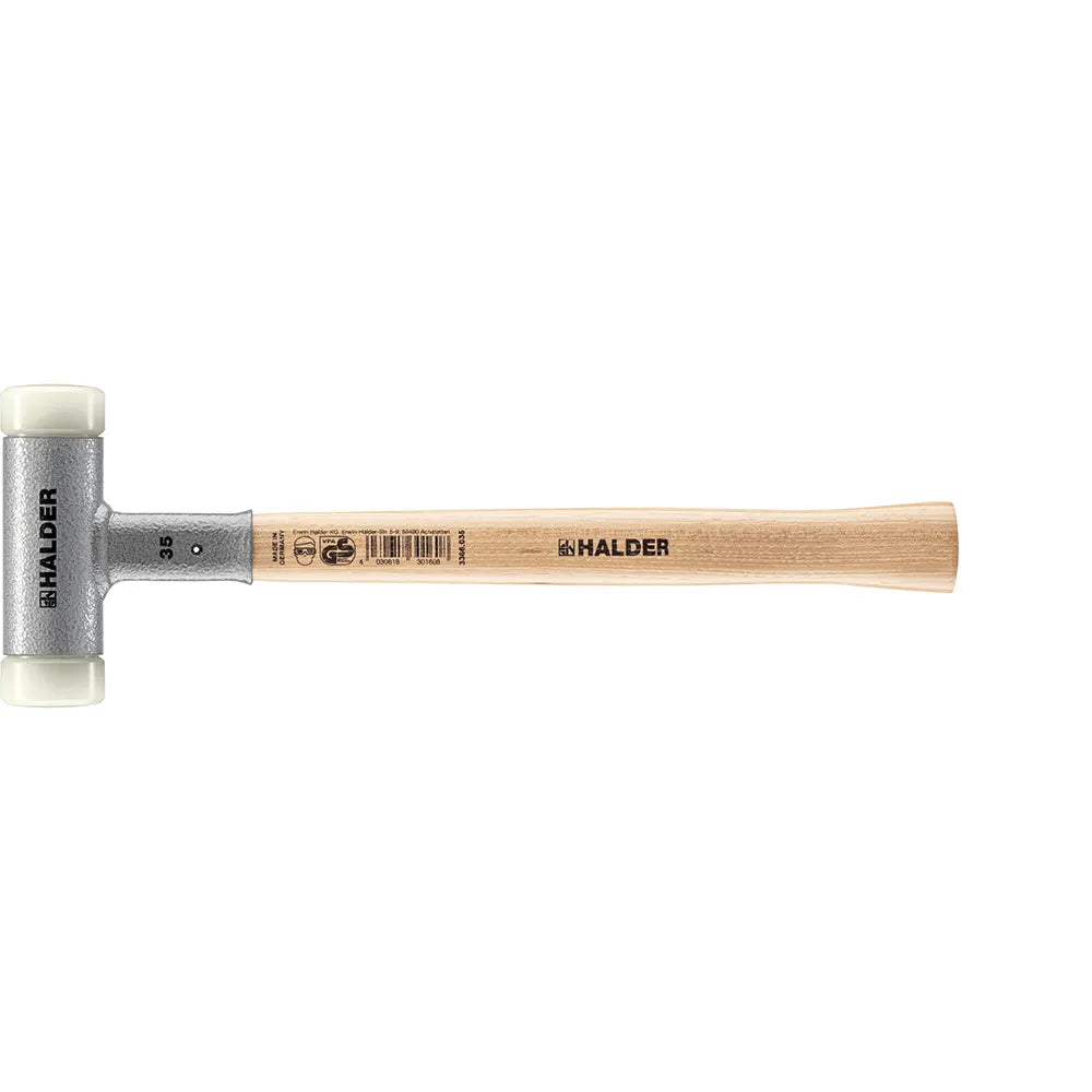 Halder Soft-Face Mallet Non-Rebound Hickory Handle Ø 35mm 560g ...