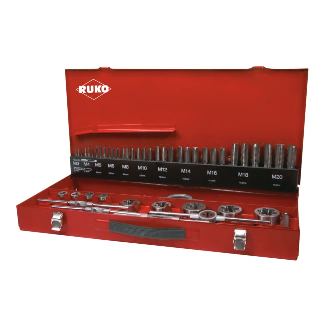RUKO 54-piece Set of Thread-Cutting Tools HSS in Steel Case – TheToolGroup