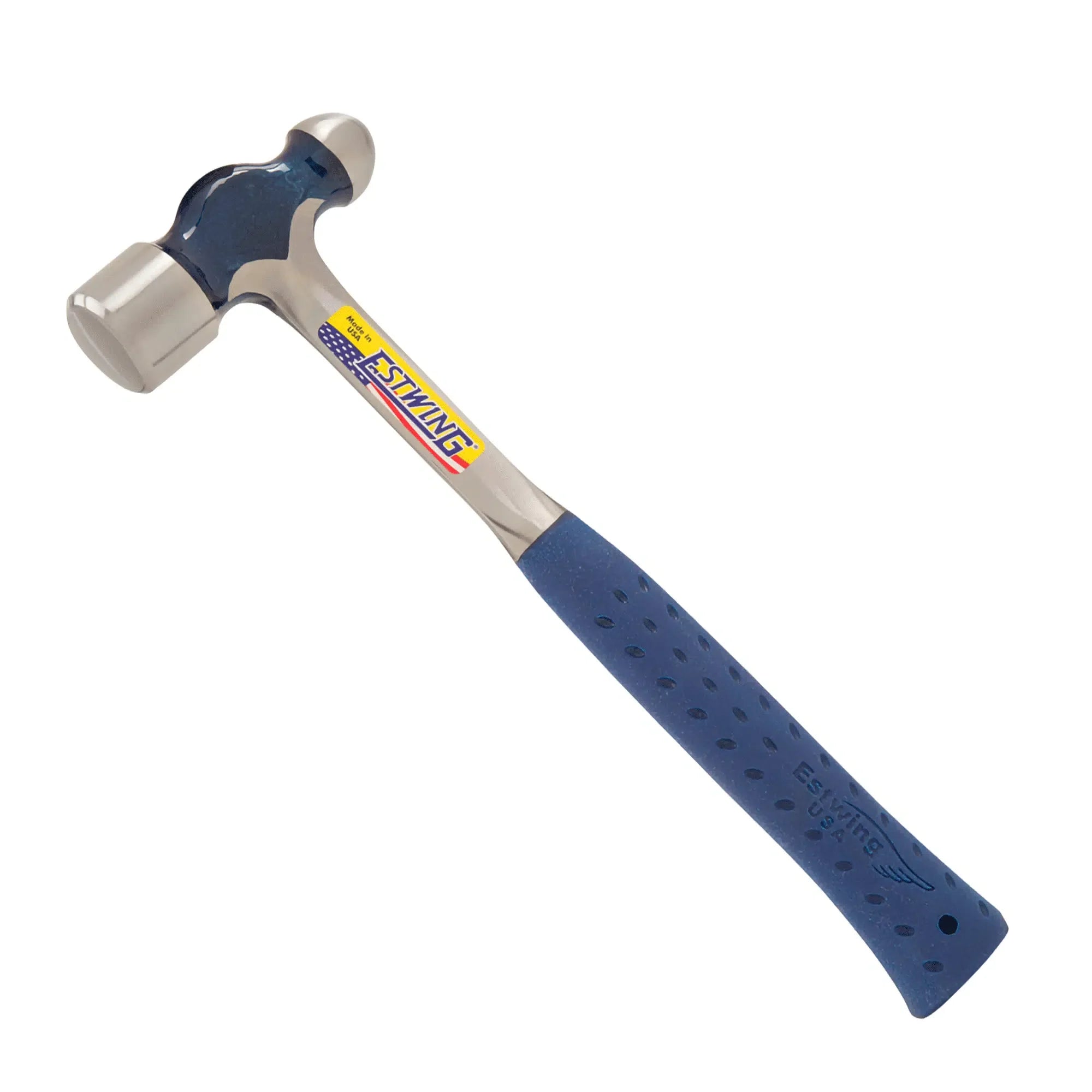 Estwing 12 Oz Ball Peen Hammer With Blue Shock Reduction Grip ...