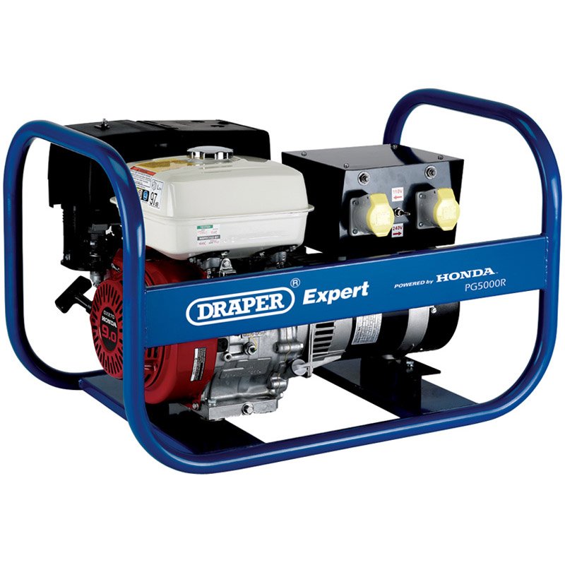 Draper Expert 5.0kVA/4.0kW Petrol Generator For Sale Online - The Tool ...