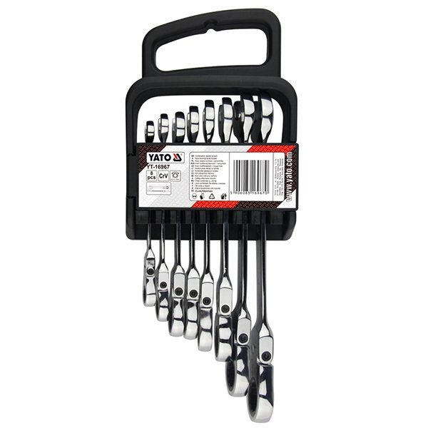Yato Europe 8 Pce Combination Rachet Spanner Set For Sale Online - The ...