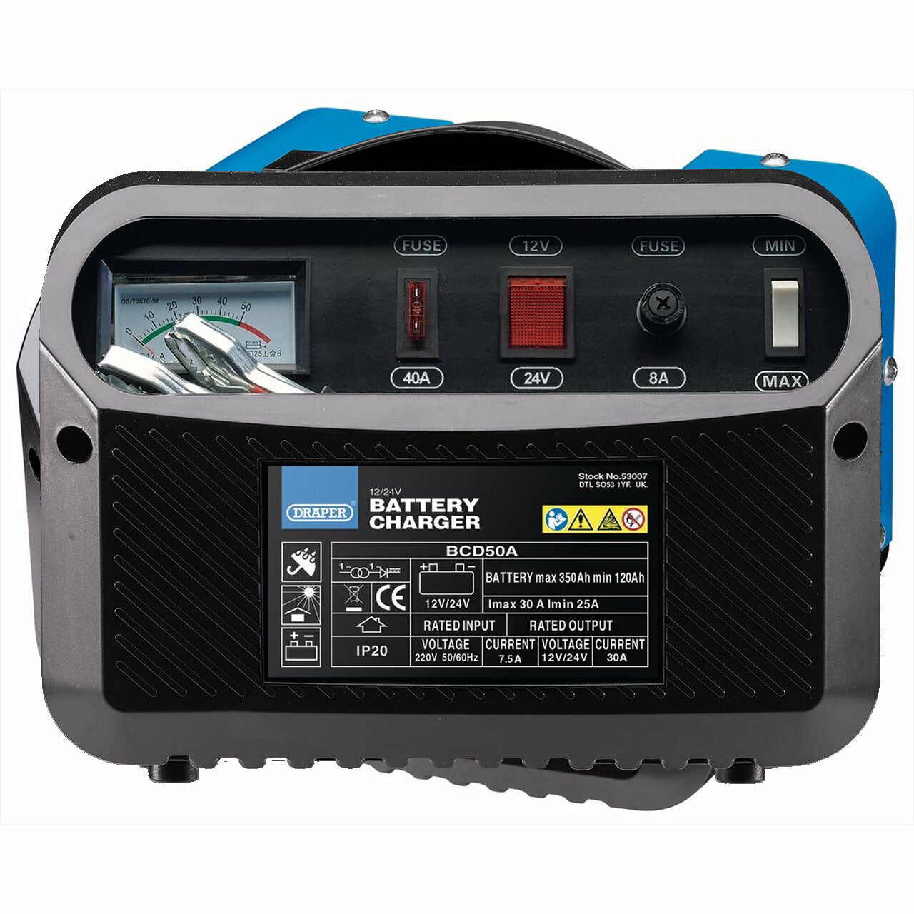 Draper Tools 12/24V 120-350A Battery Charger – TheToolGroup